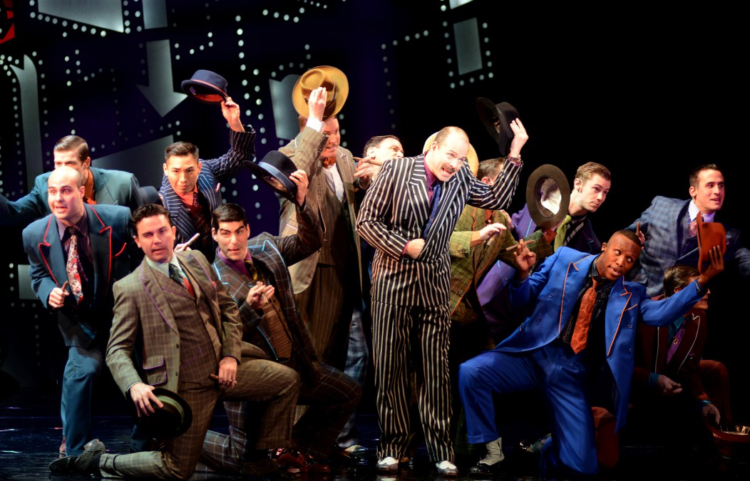 Christopher Swan as Nathan Detroit and the Cast of the National Tour of ...